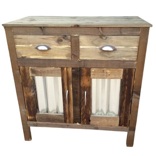 Cupboard with corrugated iron - Go Colour